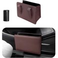 Car Trash Can, Foldable Waterproof Leather Car Garbage Organizer Holder ...