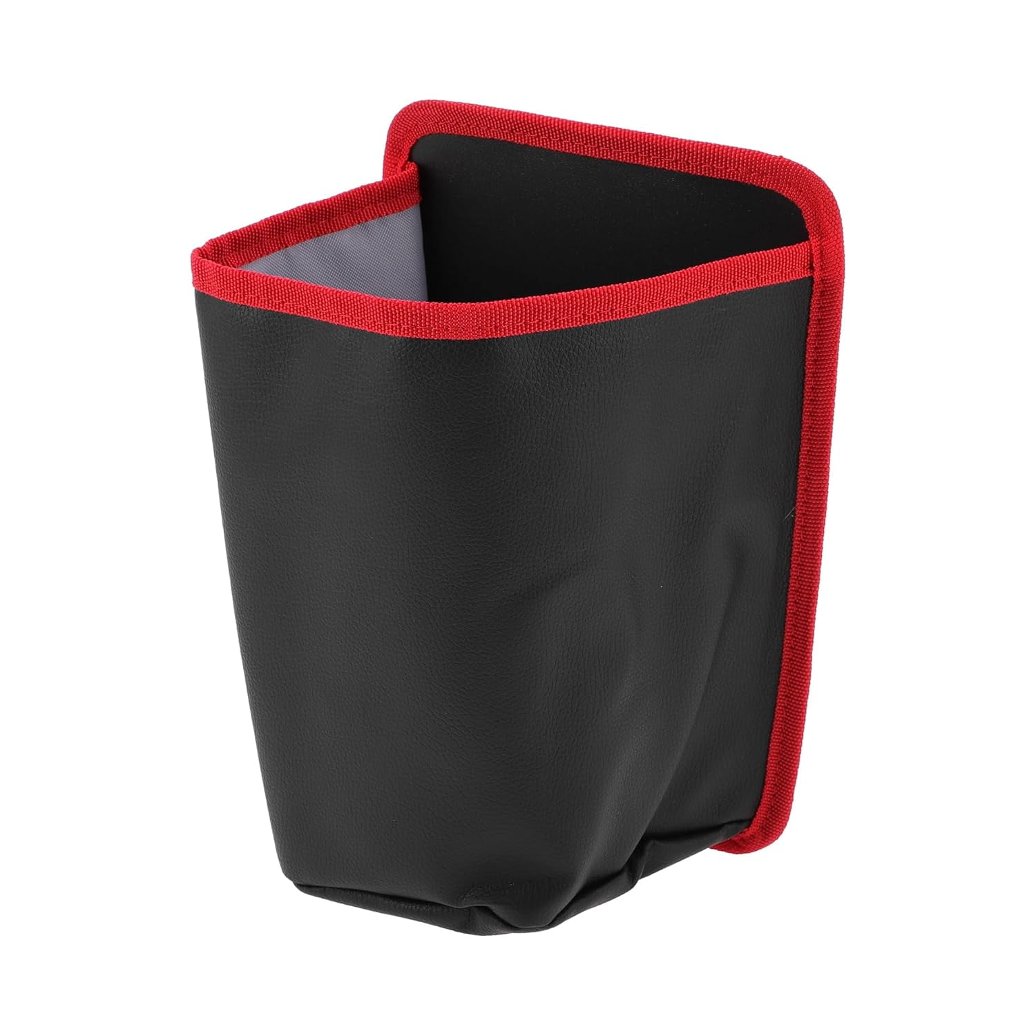 Car Trash Can Front Seats Auto Trash Bin Faux Leather Red Hanging Mini ...