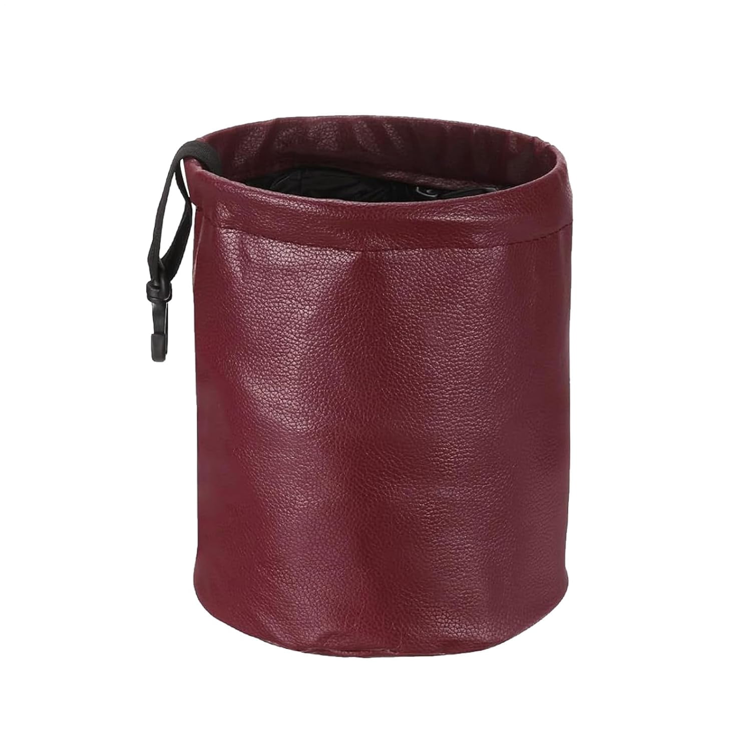Car Trash Can, Leakproof Leather Mini Foldable Auto Garbage Bin for ...