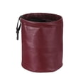 Car Trash Can, Leakproof Leather Mini Foldable Auto Garbage Bin for ...