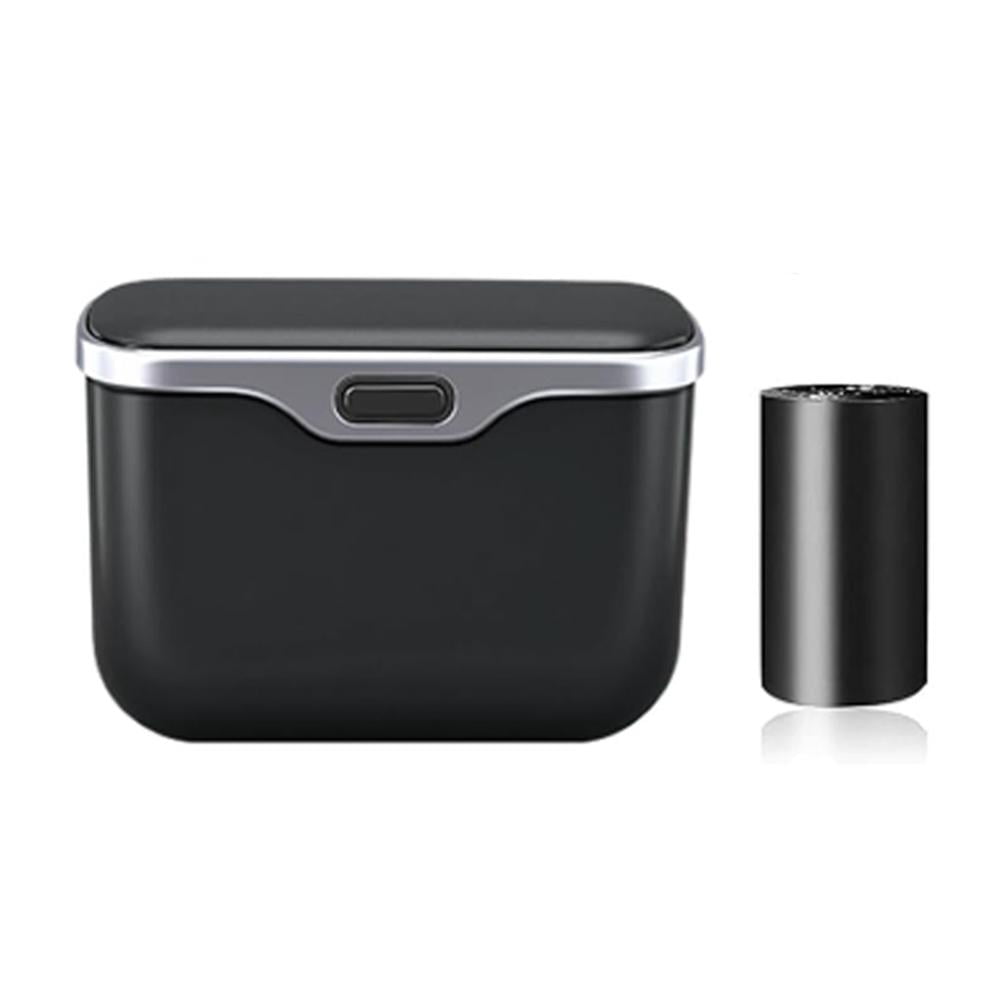 Car Trash Can with Lid, Leakproof Auto Garbage Bin,Universal Clip on ...