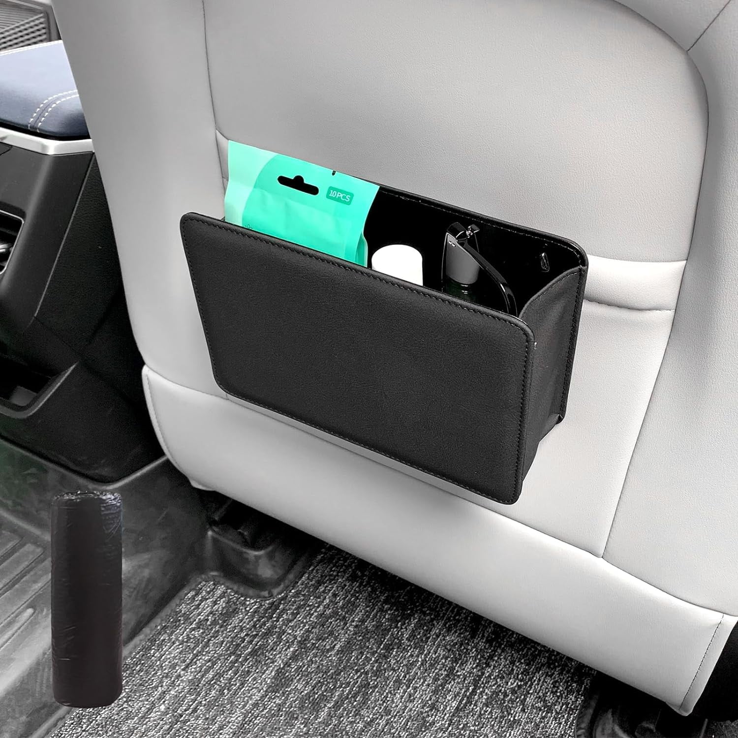 Car Trash Can Multi-Function Garbage,Small Automotive Door Organizer ...