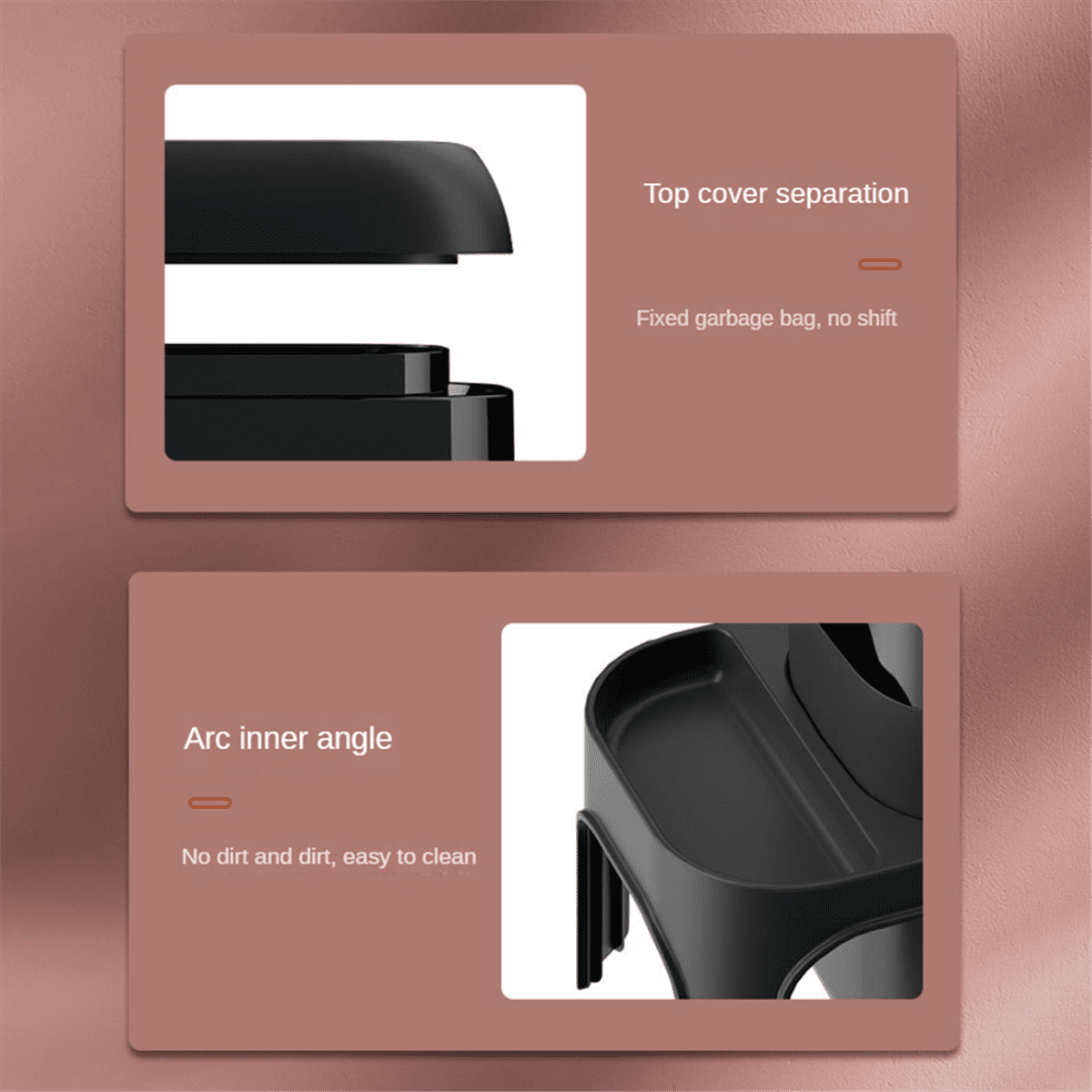 Car Trash Can Spill Proof Plastic Car Garbage Can - Basket Bin ...