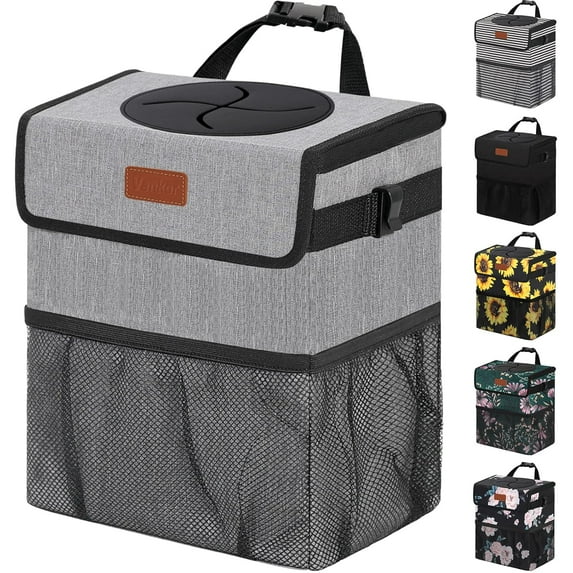 Car Trash Can Trash Bag Bin Hanging Waterproof Automotive Car Garbage ...