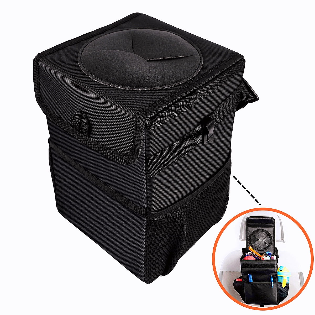 Car Trash Can Waterproofar Can Trash Bin Car Garbage with Adjustable ...