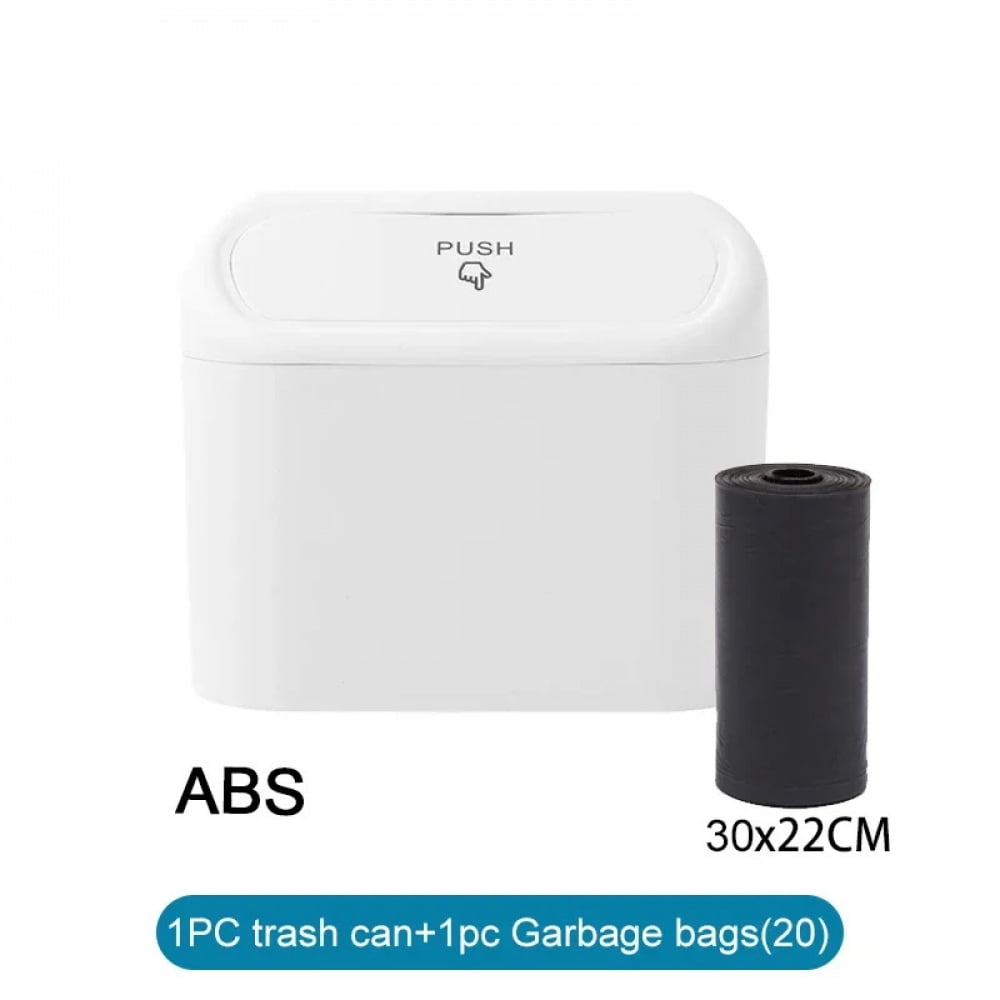 Car Trash Can (with Lid) Contains 60 (300) Garbage Bags, Small Car ...