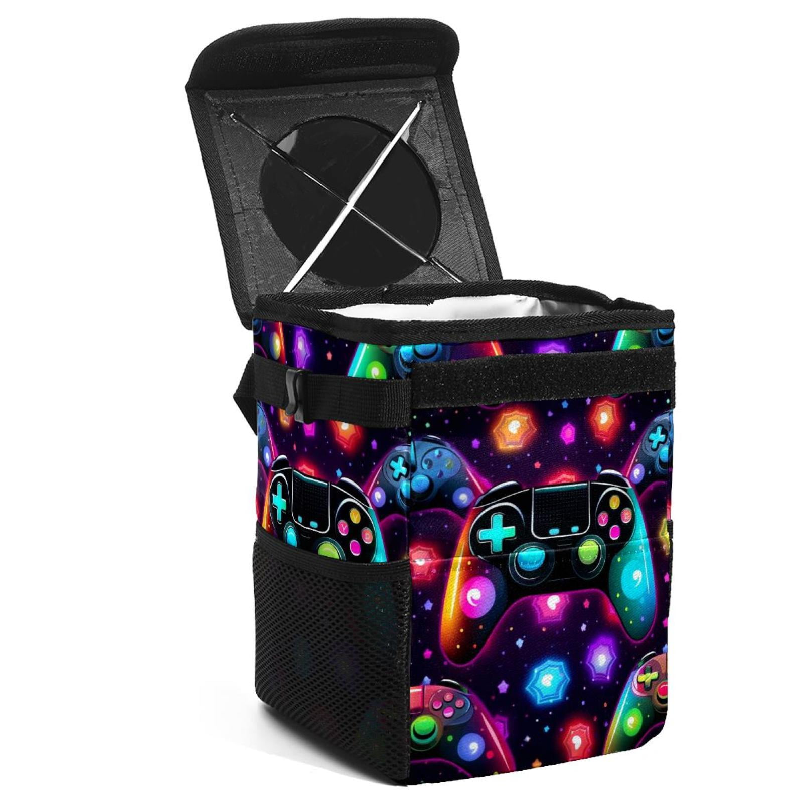 Car Trash Can with Lid, Foldable Leak-Proof Car Garbage Can, Hanging ...