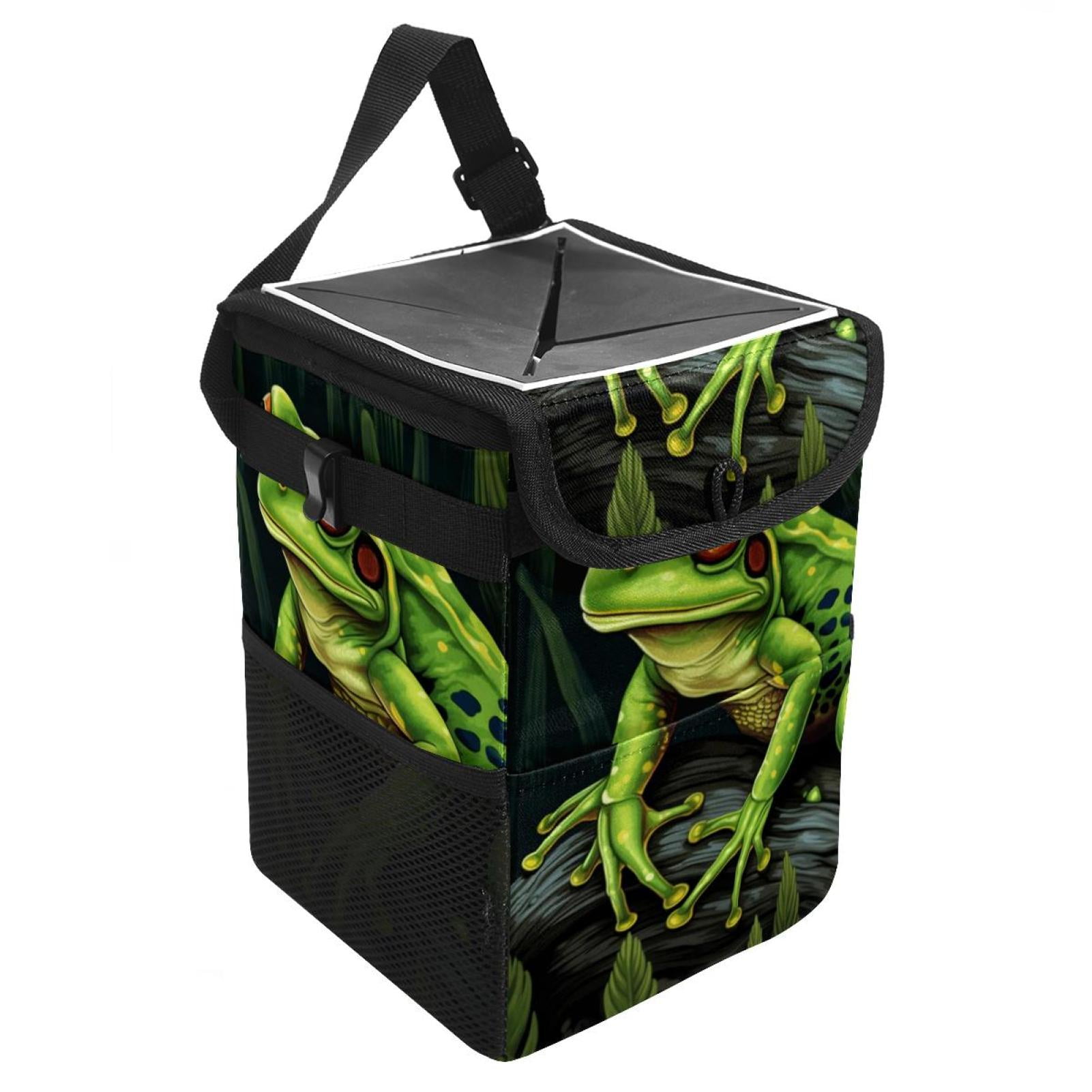 Car Trash Can with Lid, Hanging Vehicle Organizer, Large Collapsible ...