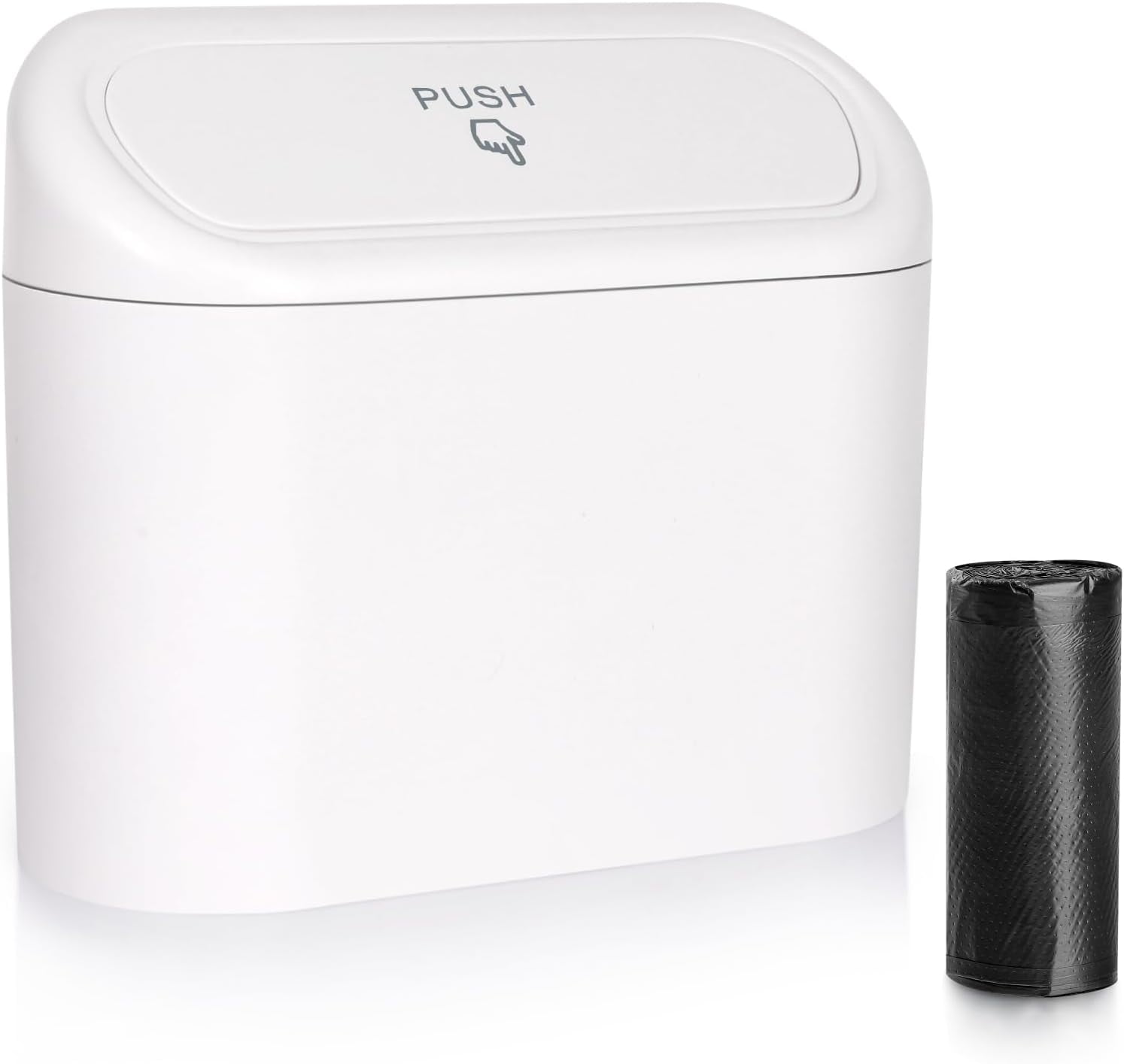 Car Trash Can with Lid, Mini Auto Dustbin Garbage Organizer with 30 Pcs ...