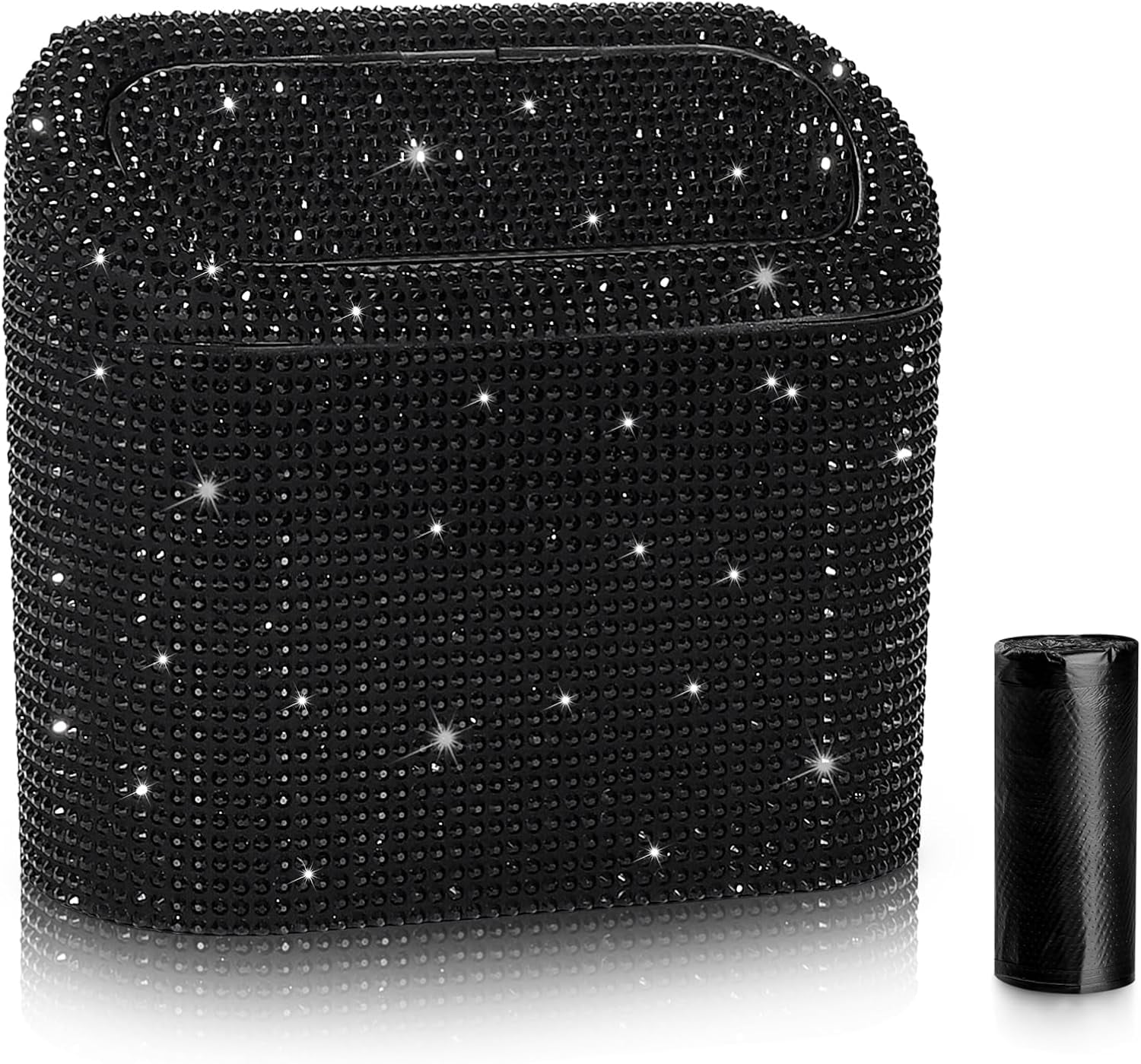 Car Trash Can with Lid, Mini Auto Dustbin Garbage Organizer with 30 Pcs ...