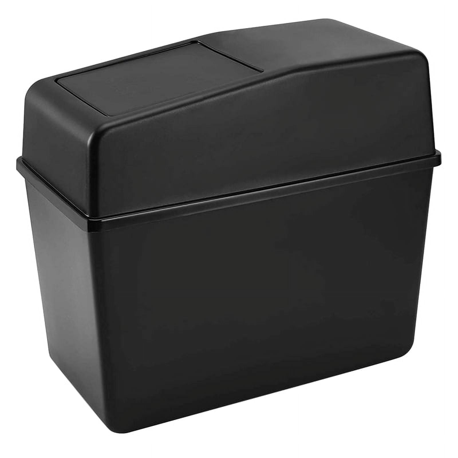 Car Trash Can with Lid Vehicle Can Garbage Organizer Large Wastebasket ...