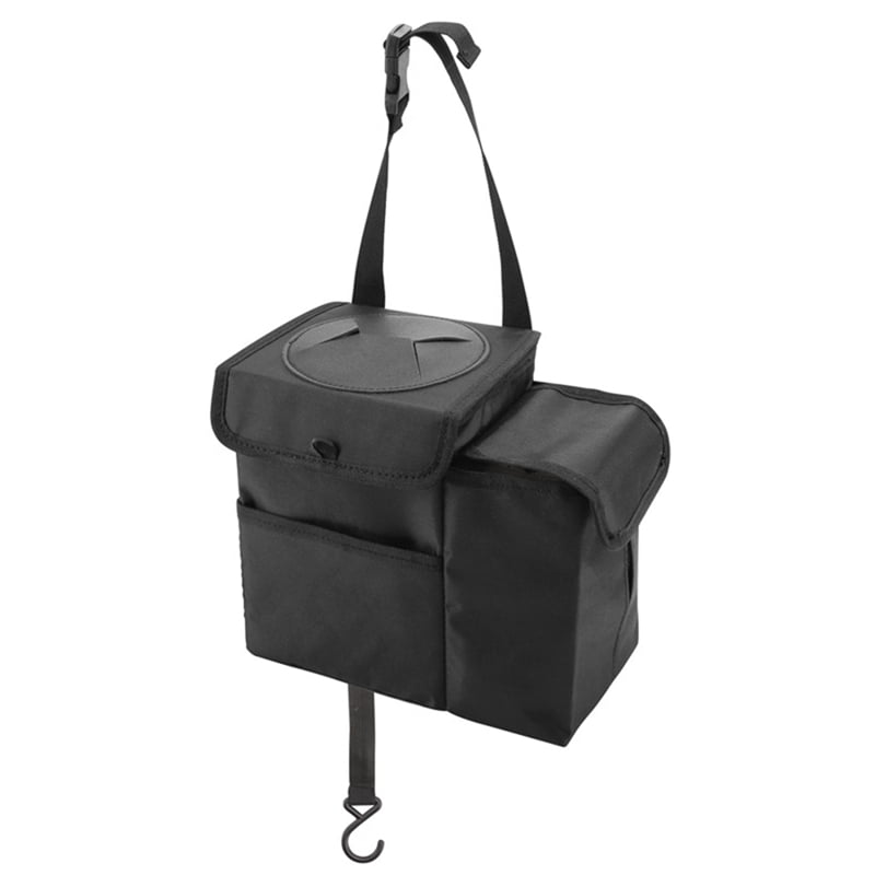 Car Trash Can with Paper Towel Holder, Multifunctional Hanging Foldable ...