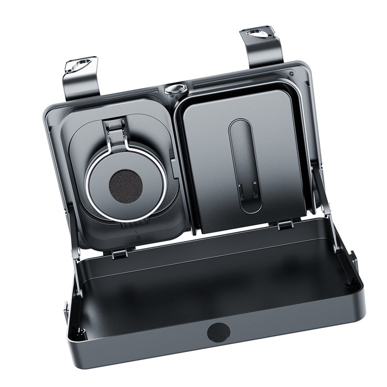 Car Travel Essential Headrest Mounted Tray Featuring Area Cup Holders ...
