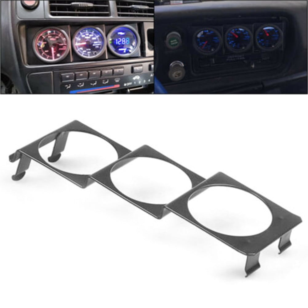 Car Triple 2\'\' 52mm Gauge Holder Pod Panel Standard Stereo Radio Slot ...