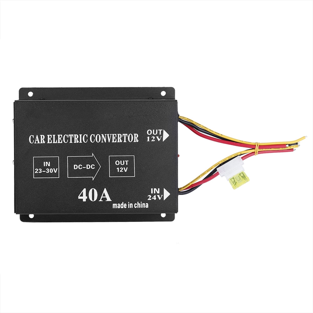 Car Truck 40A 480W DC 24V to 12V Power Converter Electric Voltage ...