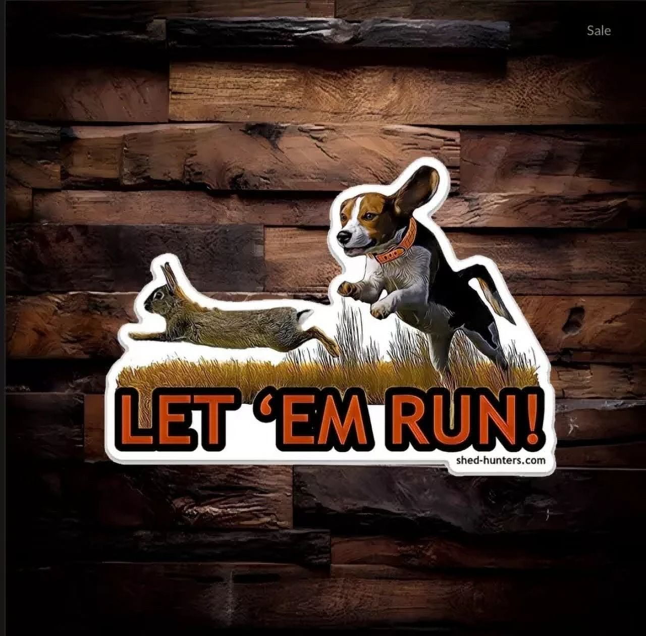 Car Truck Window Sticker Decal Hunt Beagle Hound Dog Chasing Rabbit ...