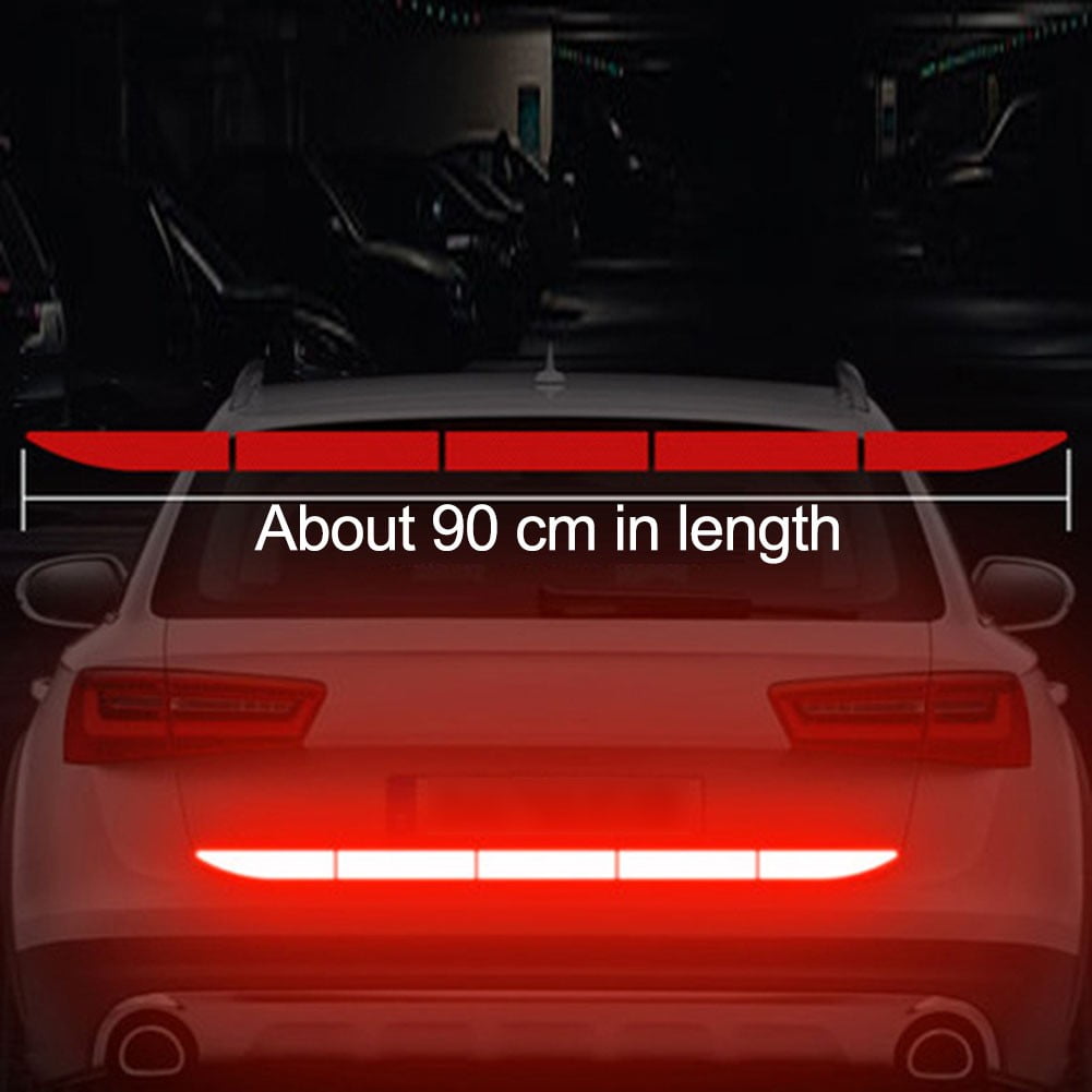 Car Trunk Body Safety Reflective Sticker Long Distance Sign Sticker Red ...