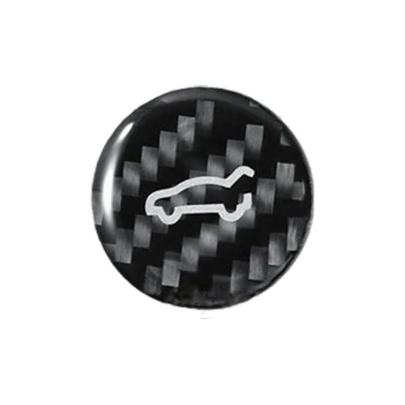Car Trunk Button Protector Carbon Fiber Dynamic Racing Design Trunk ...