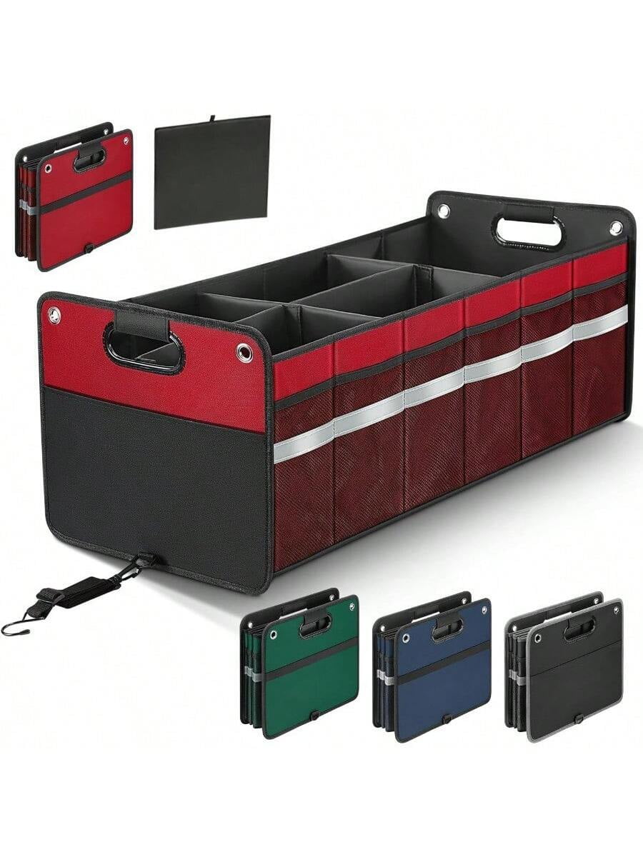 Car Trunk Organizer Car Storage Organizer Collapsible Multi Compartment ...