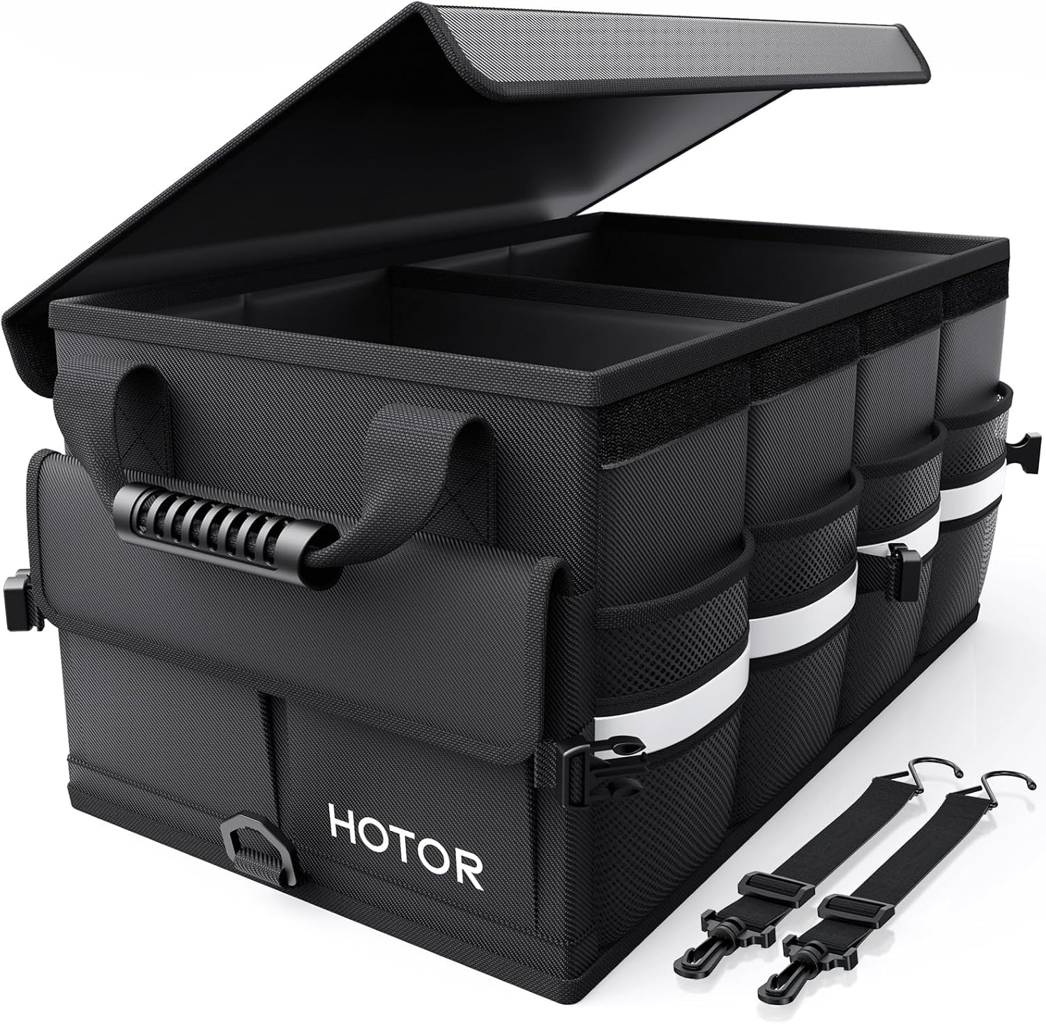 Car Trunk Organizer - Foldable for SUV, Storage with Reflective Strips ...