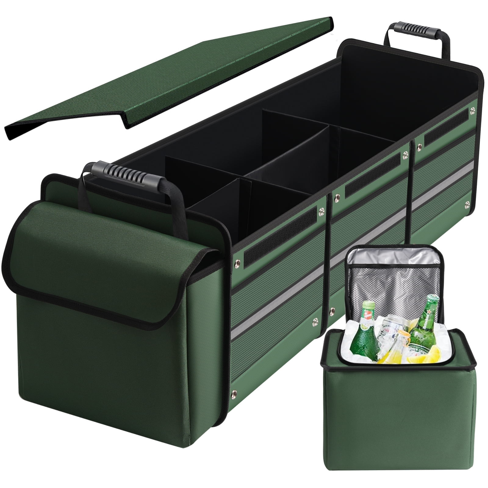 Car Trunk Organizer,Heavy Duty Collapsible Car Trunk Storage Organizer ...