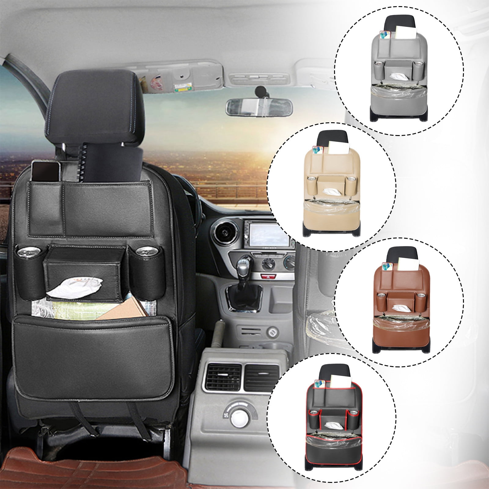 Car Trunk Organizer, SUV Seat Back Hanging Storage, Large 23x17 Inch ...