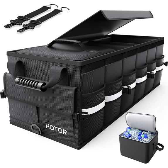 Car Trunk Organizer - Trunk Organizer for SUV with Removable Cooler Bag ...