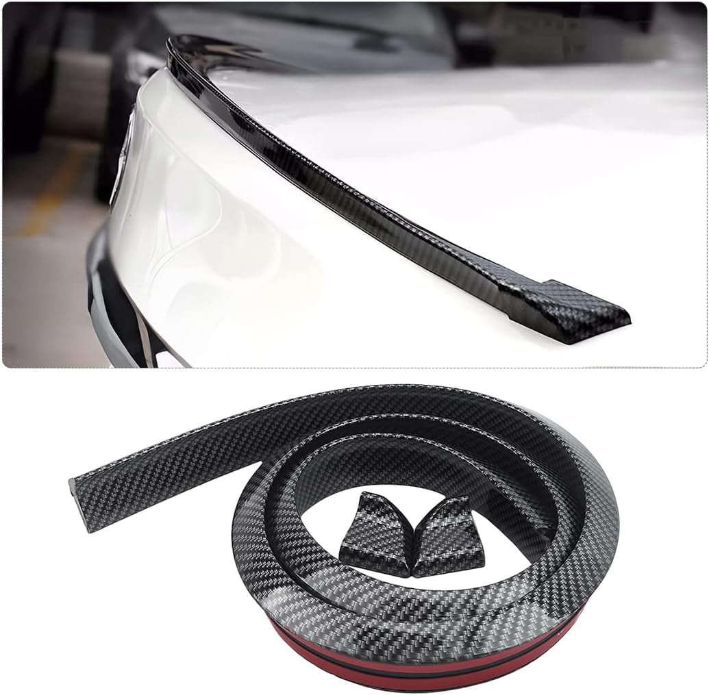 Car Trunk Spoiler Lip Kit, Universal 4.9ft Automotive Rear Wing Strip ...