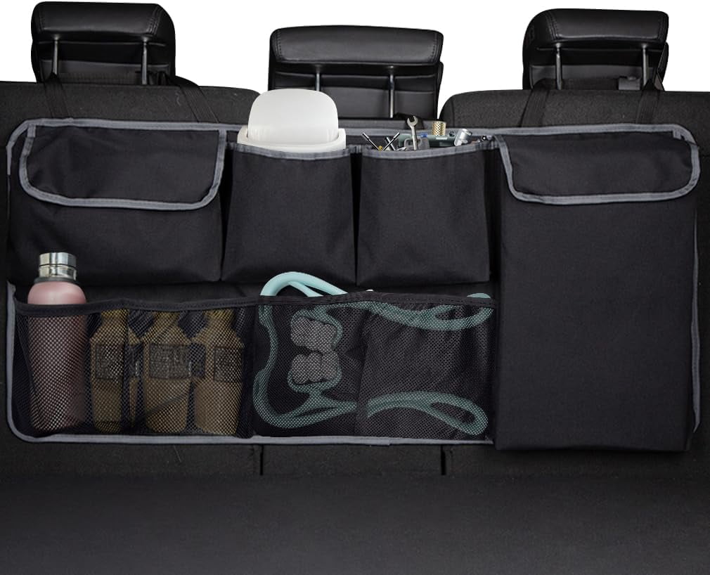 Car Trunk Storage Bag, Black Waterproof Car Back Seat Hanging Bag ...