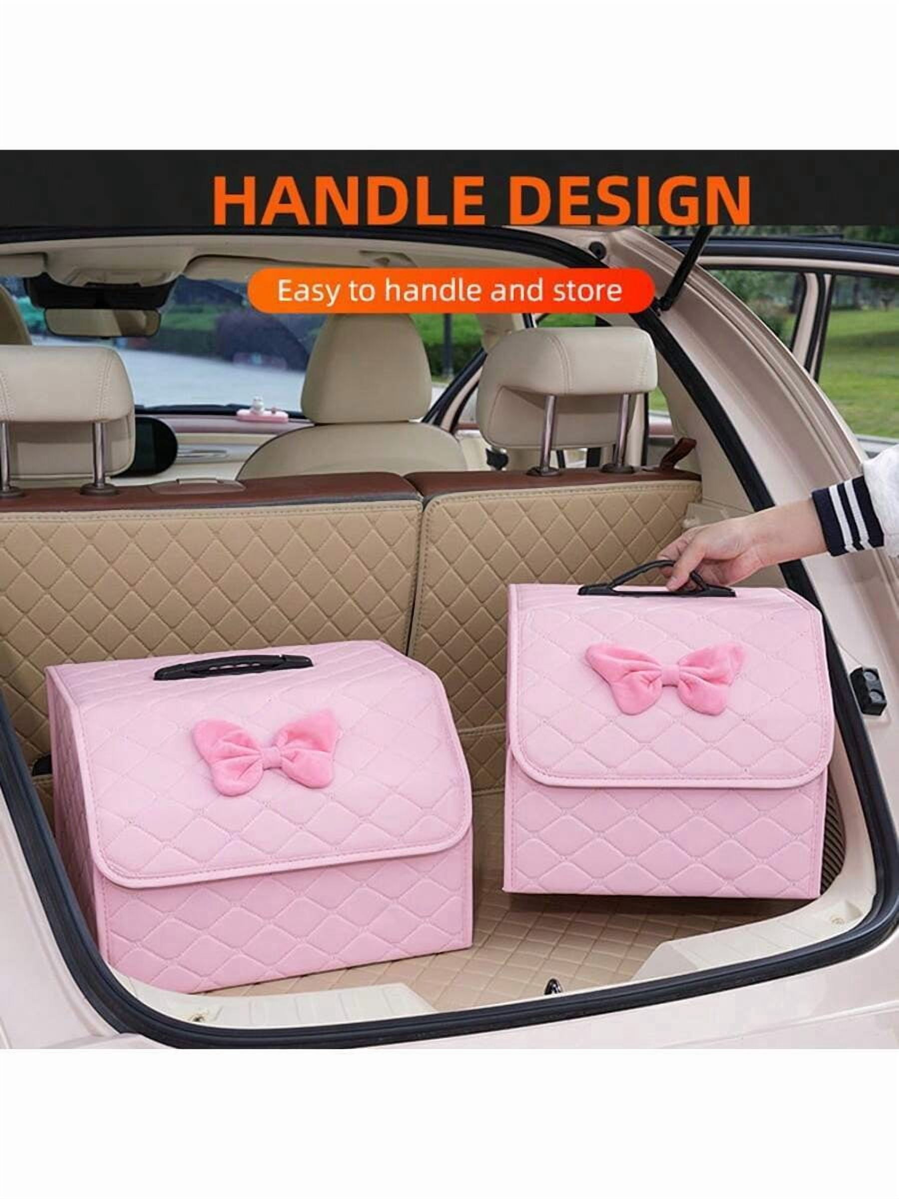 Car Trunk Storage Box Leather Multifunctional Vehicle Foldable Storage ...