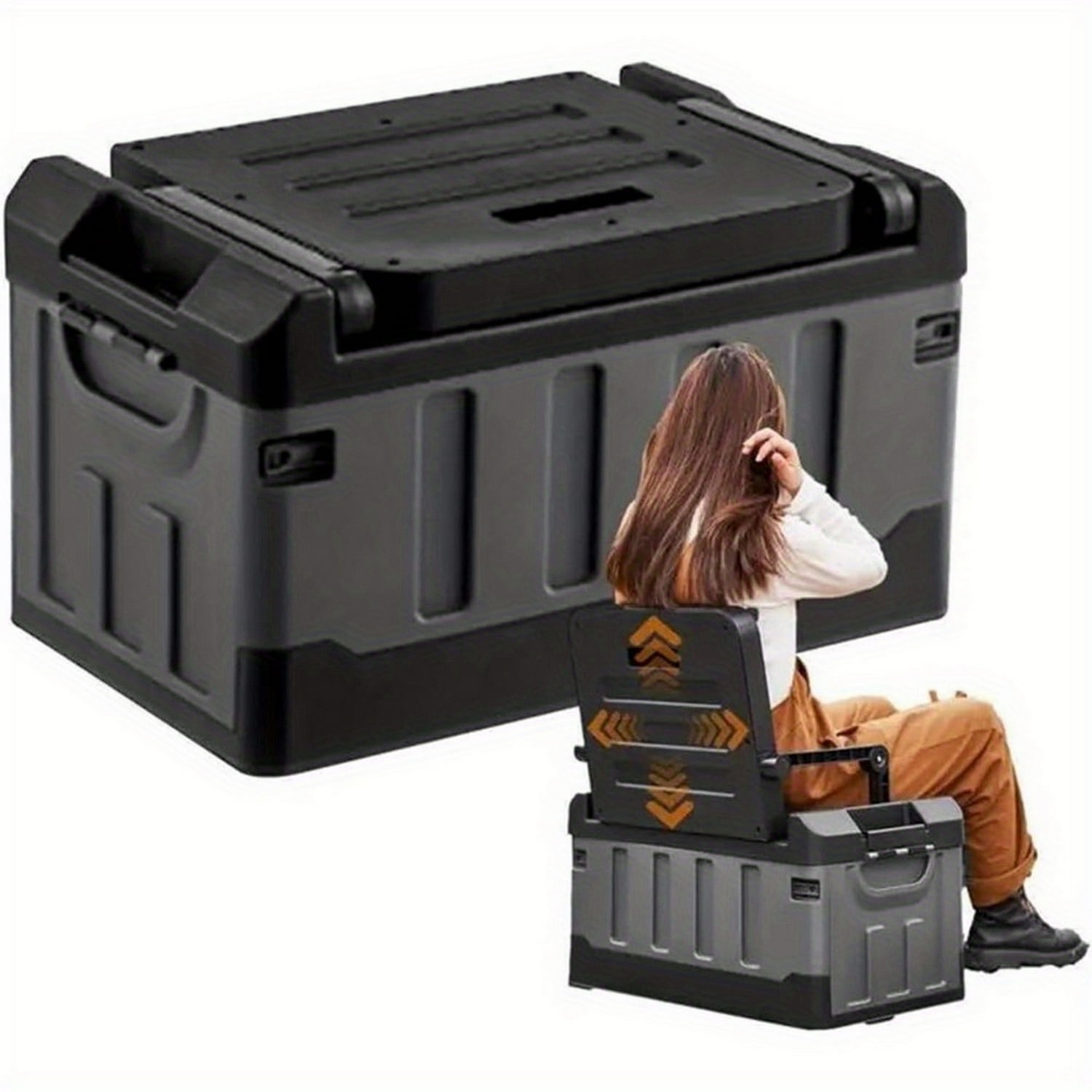 Versatile Foldable Seatable Camping Box Car Organizer Heavy Duty ...