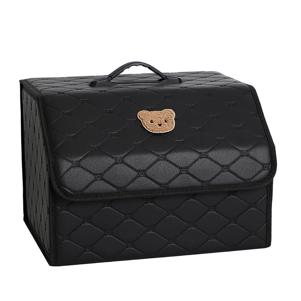 Car Trunk Storage Organizer PU Foldable Car Trunk Storage Box with ...