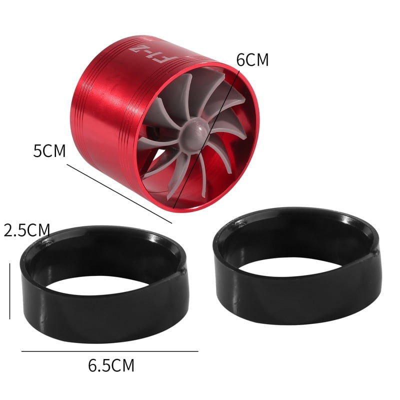 Car Turbine Supercharger Turbo Charger Single Double Air Filter Intake ...