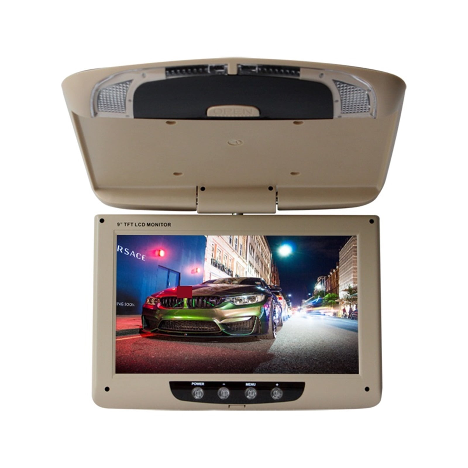 Car Tv, 9 Inch Car Roof Monitor TFT Digital LCD Screen Flip Down Screen ...