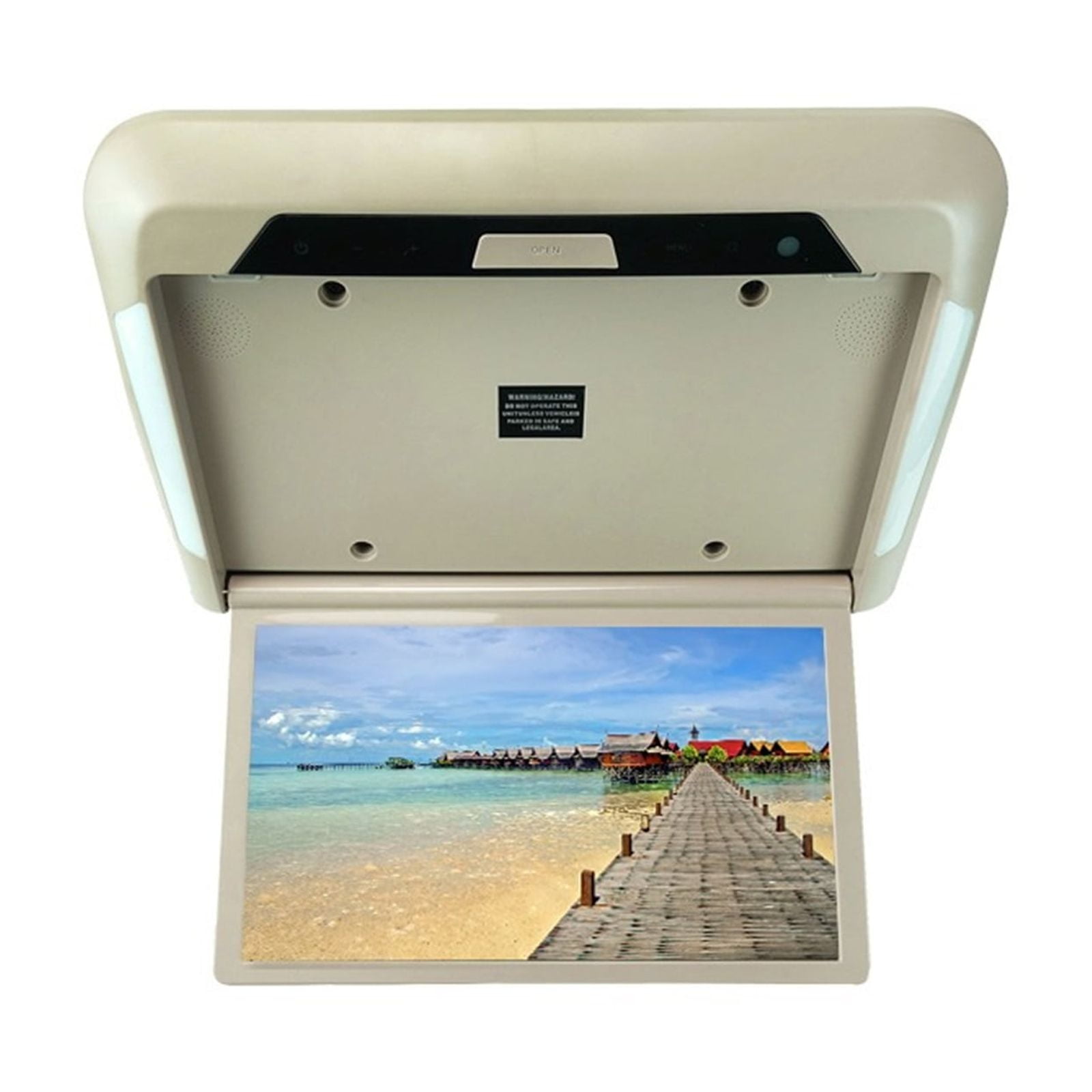 Car Tv, Car Roof Monitor LCD Flip Down Screen Overhead Multimedia Video ...