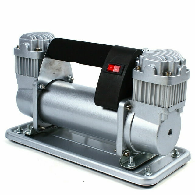 Car Tyre Double Cylinder Pump Air Compressor Tire Inflator Heavy Duty ...