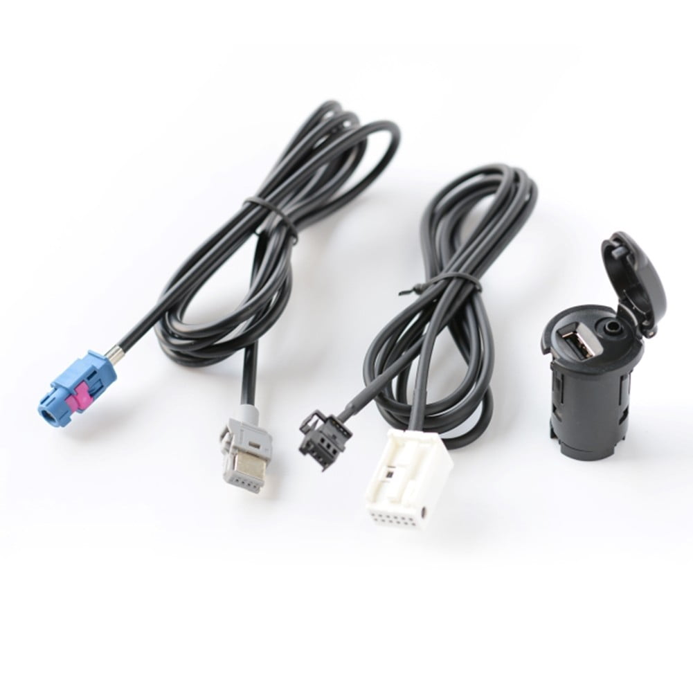 Car USB+AUX Socket Base Dash Mount for RCC Host Cable Adapter For 207 ...