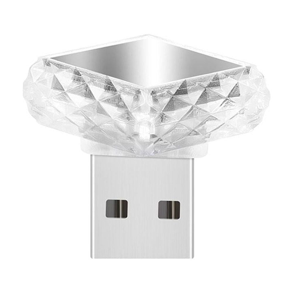 Car USB Ambient Light with Colorful Flashing, Plug-and-Play, PC+Metal ...