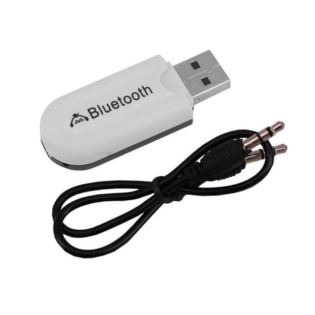 Car USB Bluetooth Adapter Audio Music Transmitter Receiver 3.5mm Aux ...