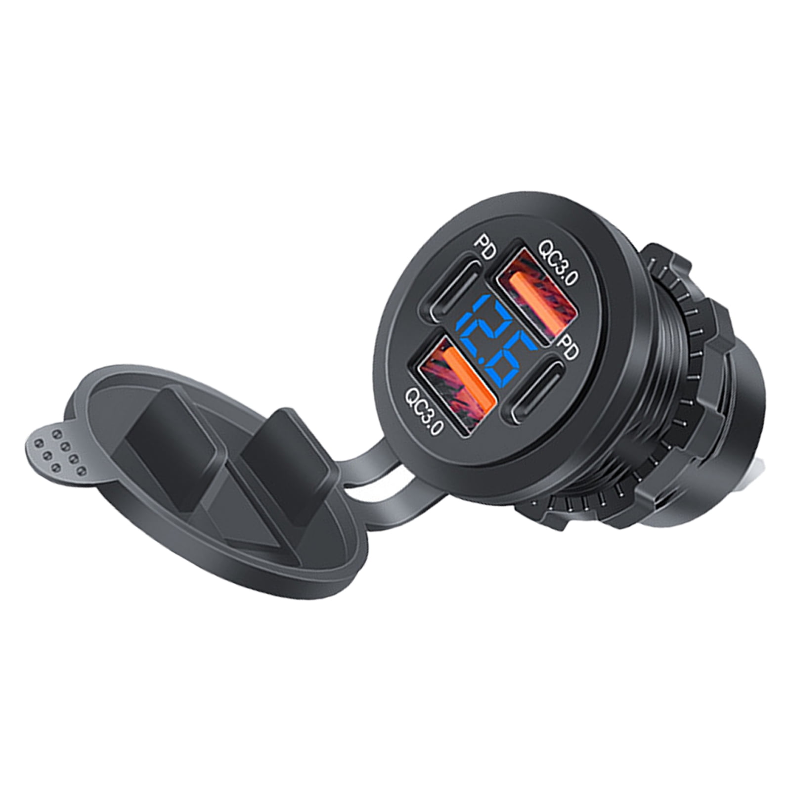 Car USB Charging Socket Outlet for Car Boat Type-C Charging Outlet ...