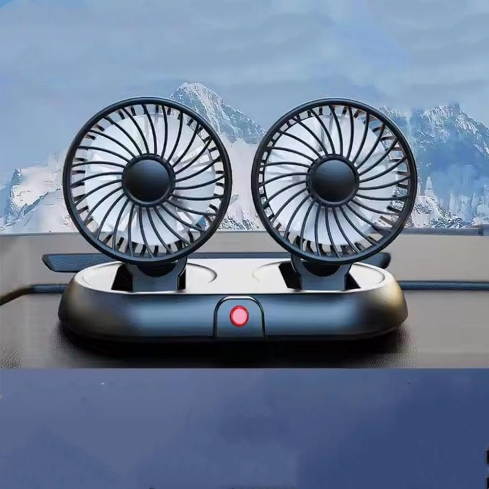 Car USB Fan,Powerful Dashboard Electric Car Fan,360 Degree Rotatable ...