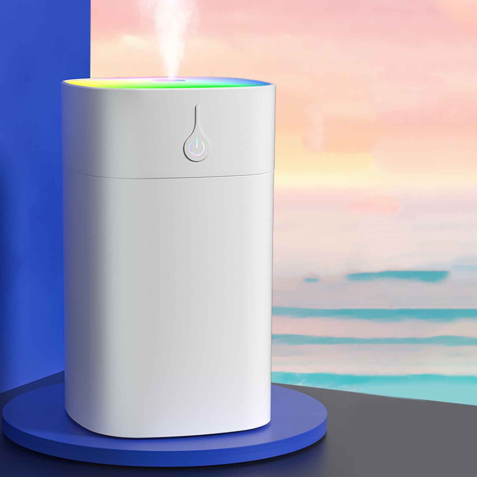 Car USB Humidifier 400ml with Color Changing LED Lights, Desktop Silent ...