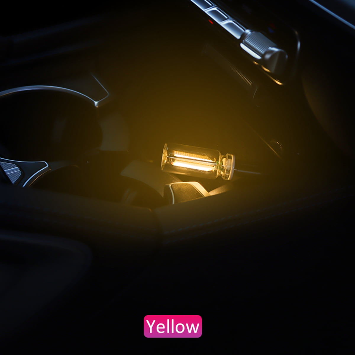 Car USB Night Light Glass Bottle Design Touch Adjustable Dimmable LED ...