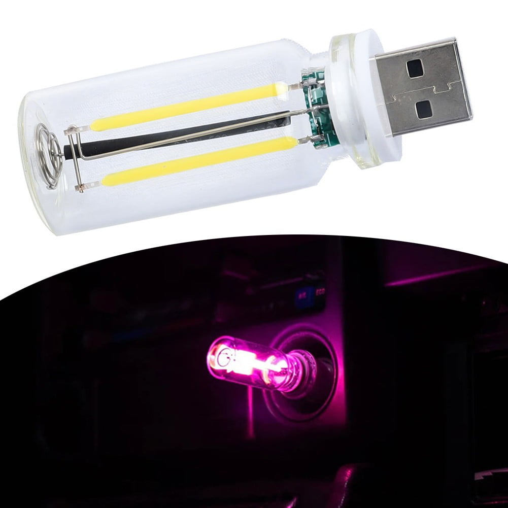 Car USB Night Light Touch Dimmable LED Filament Lamp Portable Lighting ...
