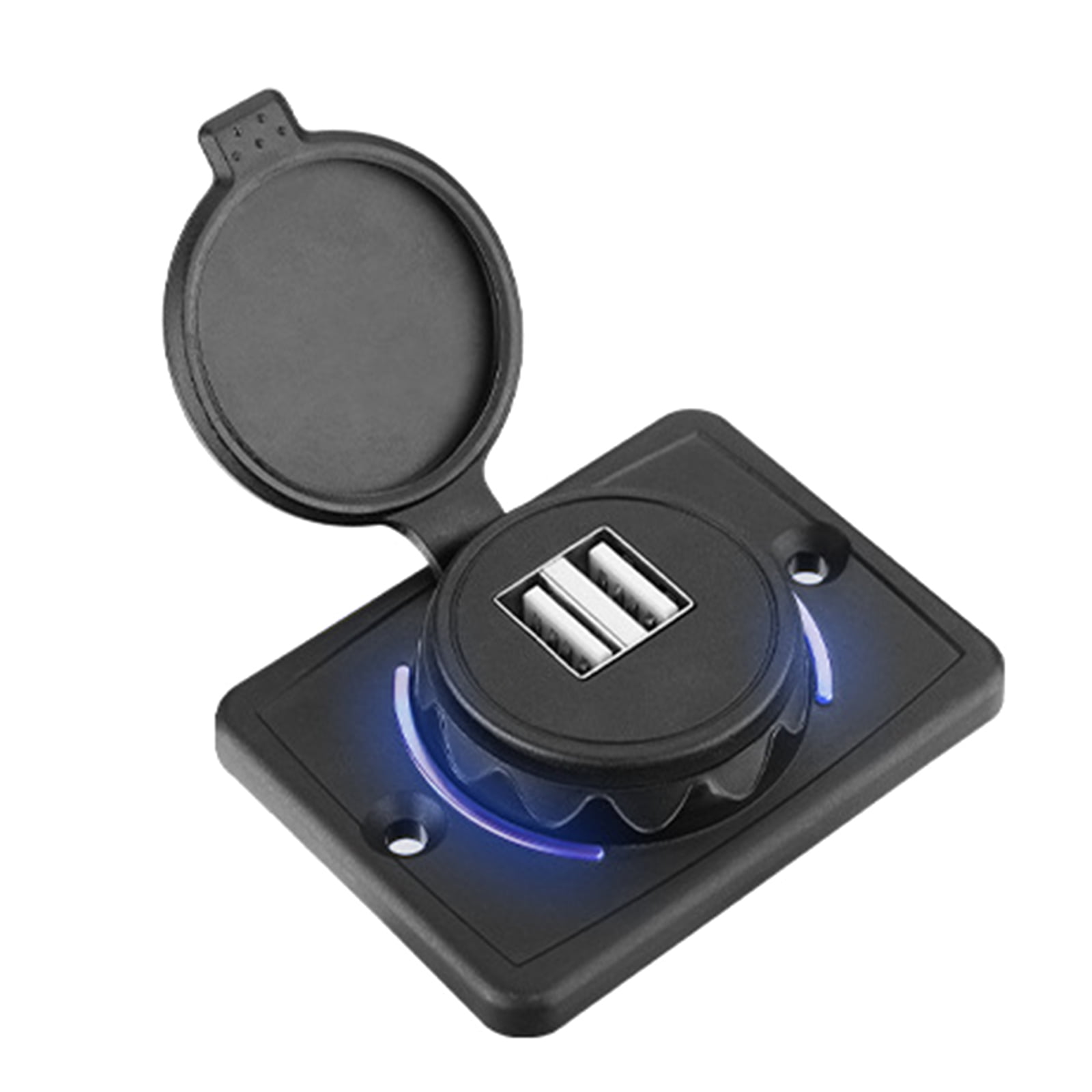 Car USB Outlet Panel 12V-24V Double USB Output Charging Socket for Bus ...