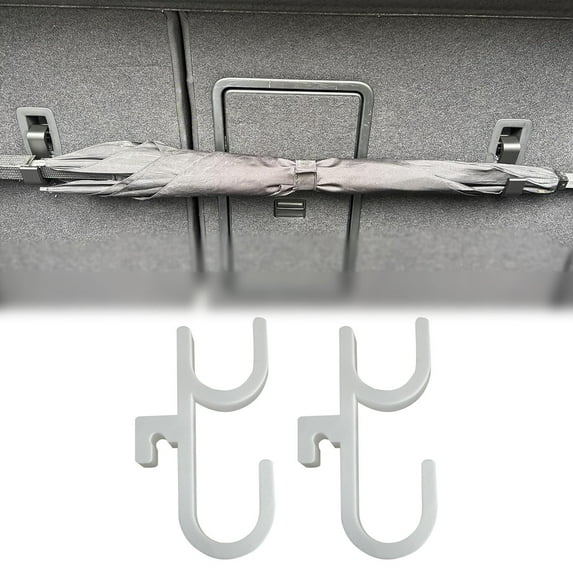 Car Umbrella Holder With Double Hooks, Blue Seat Back Organizer For Suv ...