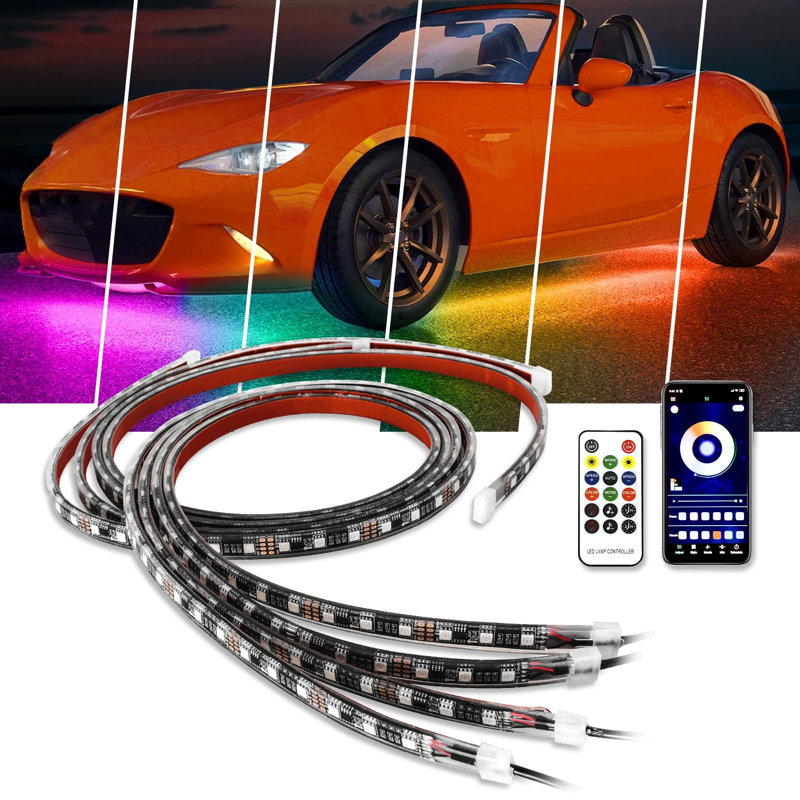 Car Underglow Lights,Underglow Led Lights for Cars, Exterior Under Car ...