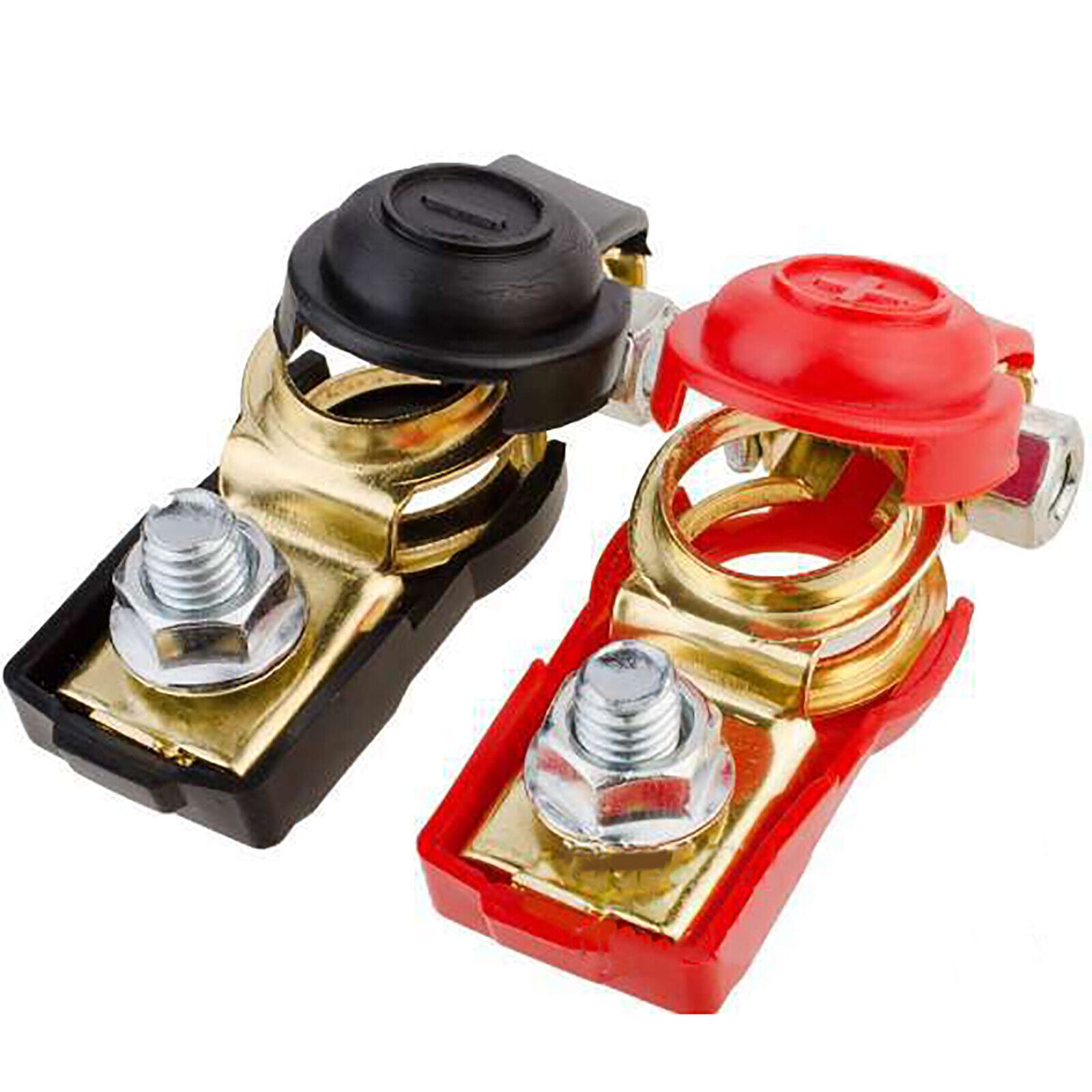 Car Universal Battery Terminal Connector Top Post Positive Negative ...