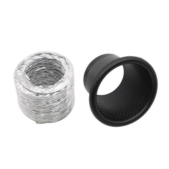 Car Universal Cold Air Intake Pipe Kit for Front Bumper ABS Plastic ...