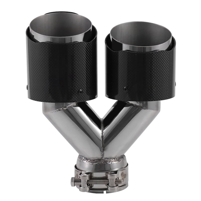 Car Universal Modification Exhaust Pipe Tail Throat Mufflers Nozzle ...